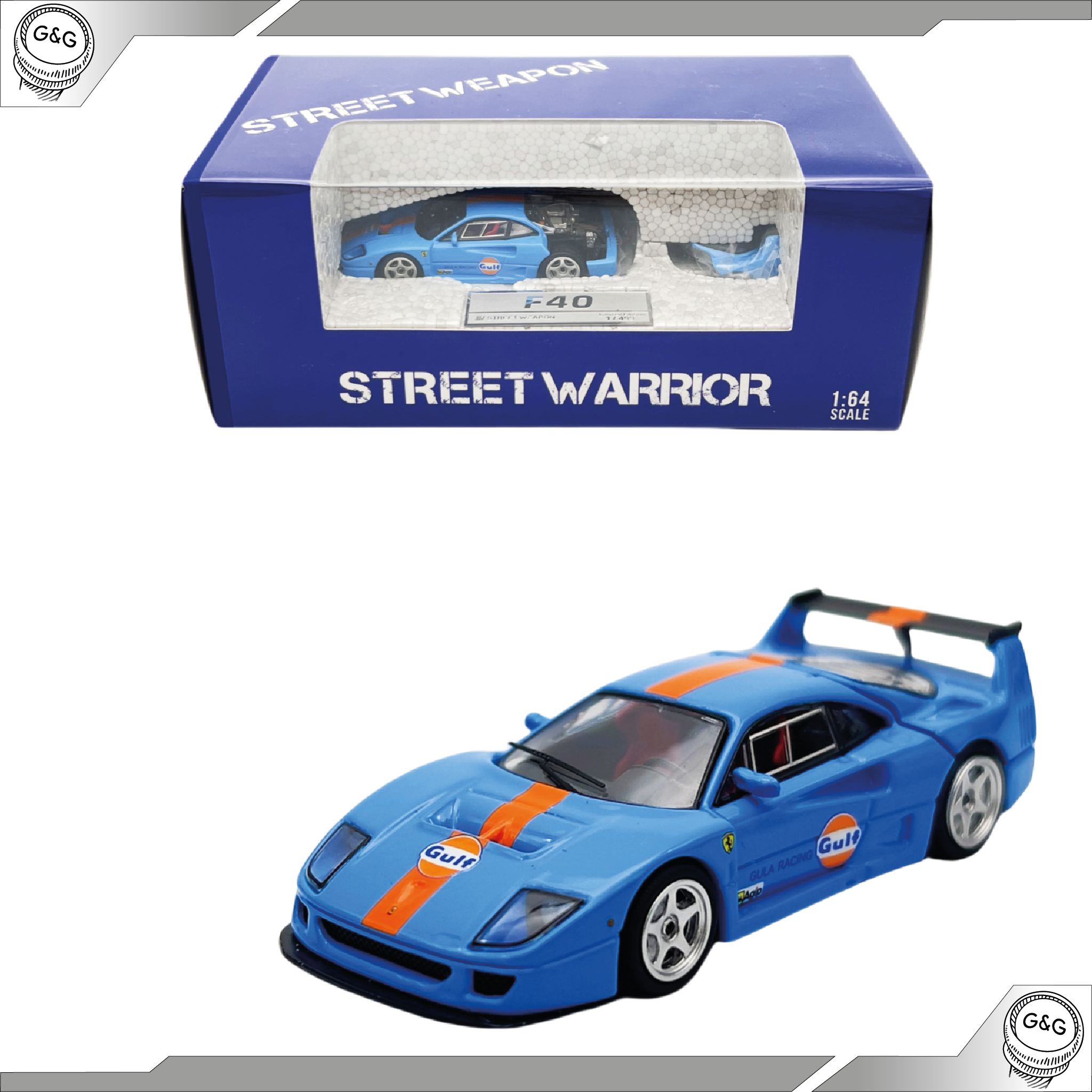 STREET WARRIOR FERRARI F40 GULF – GearAndGo